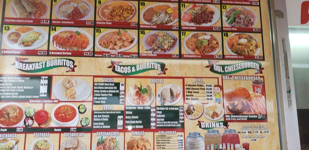 Menu at Molcasalsa Mexican Food restaurant, La Habra