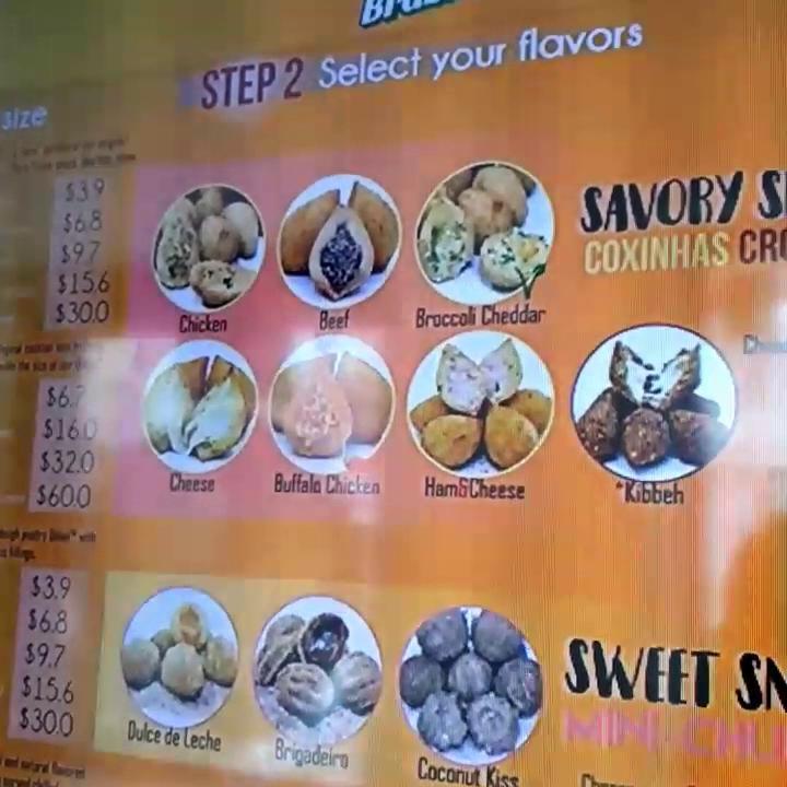 Menu at Snack Mania Brazilian Delights restaurant, Elizabeth