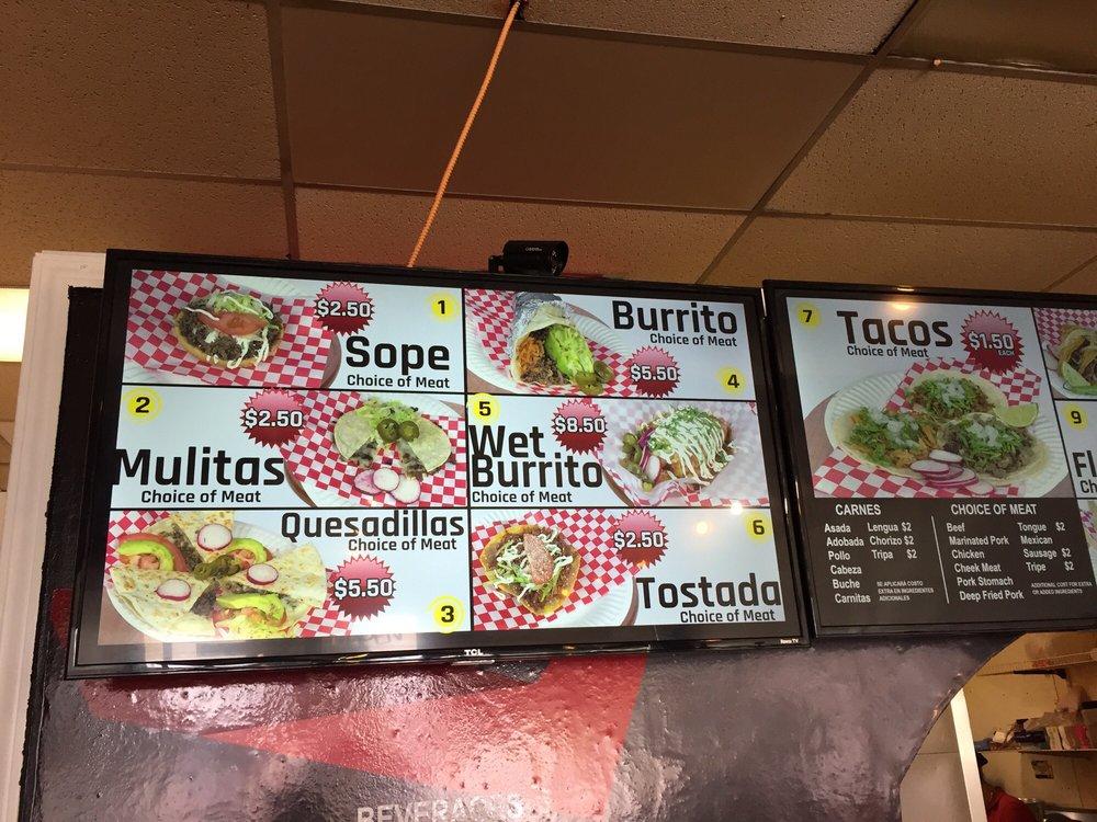 Menu at TACO-BOOK Taqueria restaurant, Everett, Broadway C