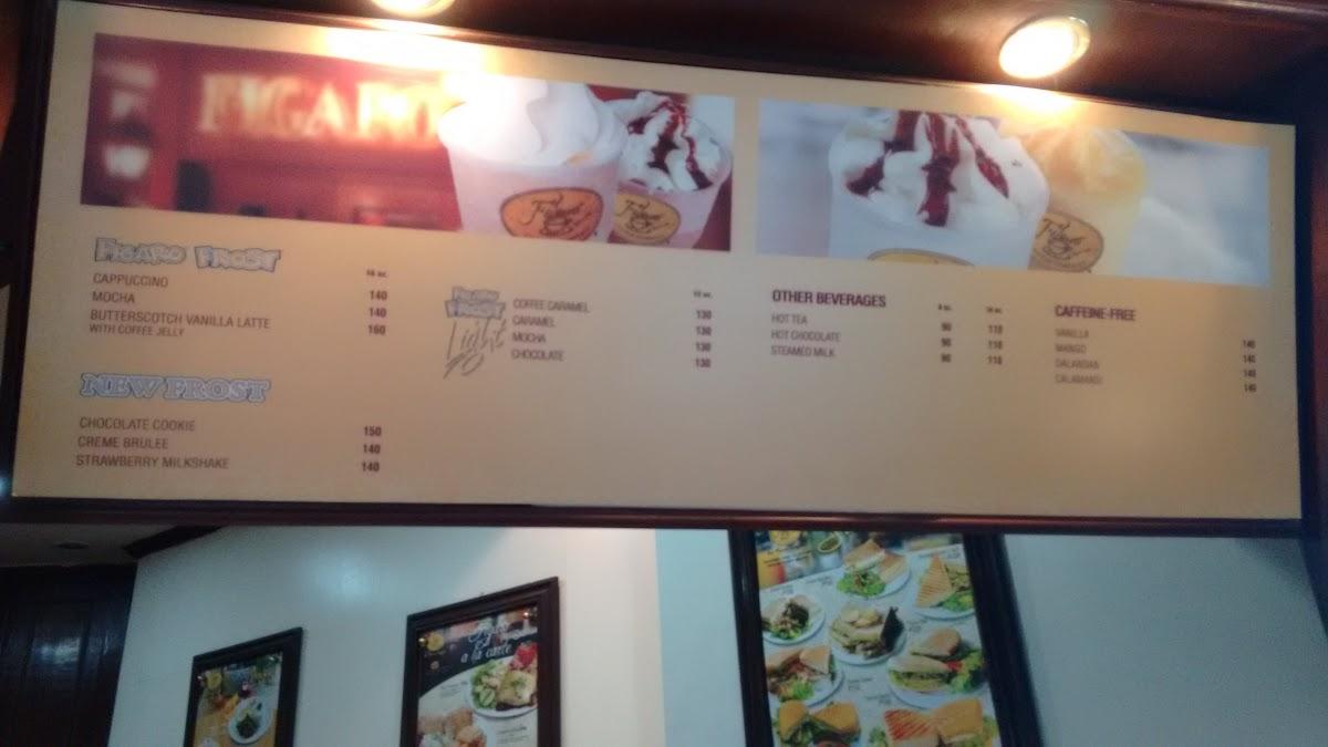Menu at Figaro cafe, Mandaluyong, 325 - 326