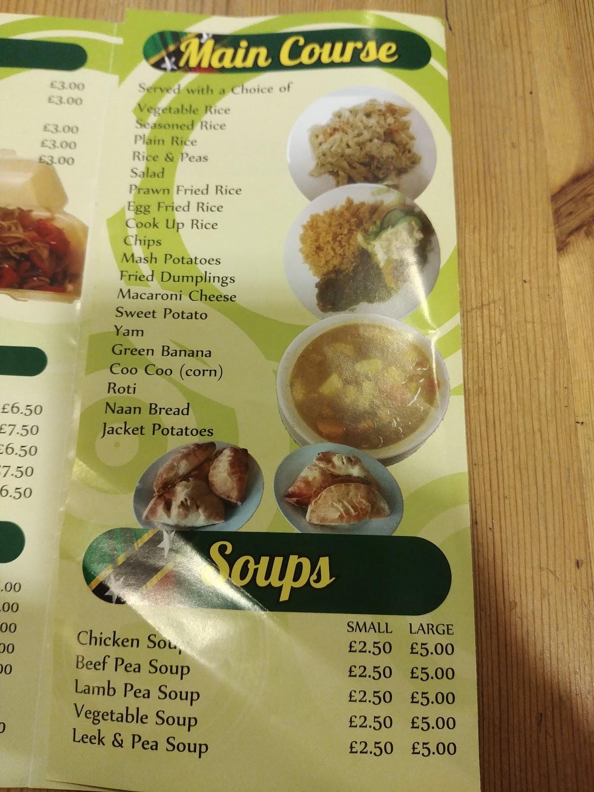 Menu at Kalabash Authentic Caribbean Food restaurant, Leeds, 235 ...