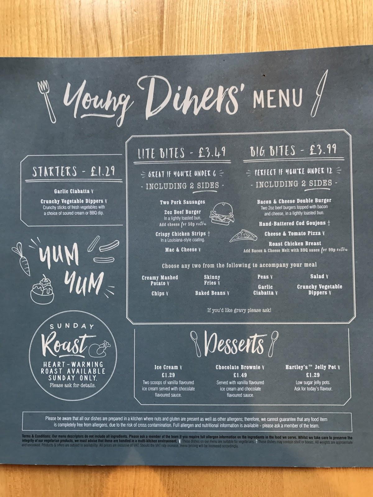Menu at Old Black Horse pub & bar, Ilkeston