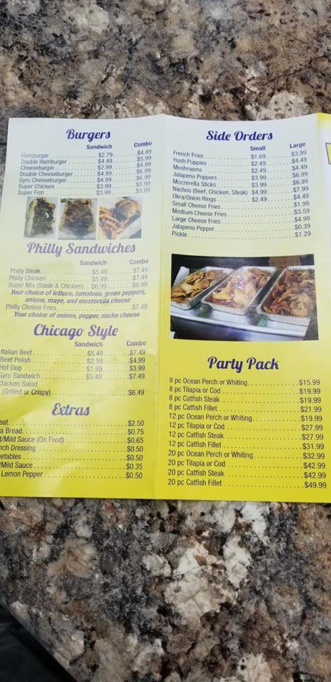 Menu at Da Catch Fish, Chicken & Grill restaurant, Loves Park, E ...