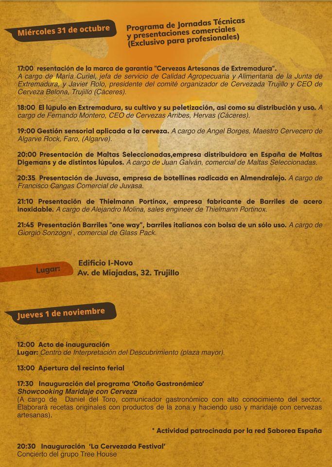 Menu at Cerveza La Siberia restaurant, Herrera del Duque