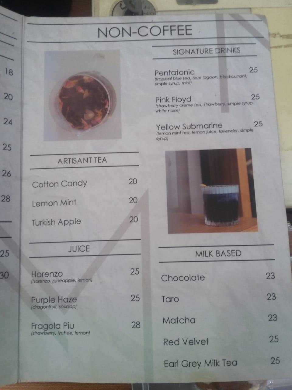 Menu at Massa Coffee Shop, Bandung, Jl. Babakan Jeruk 1 No.84