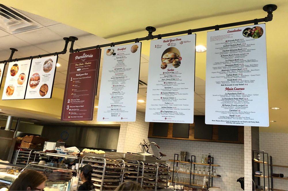 Menu at La Panadería Bakery Café, San Antonio, Broadway