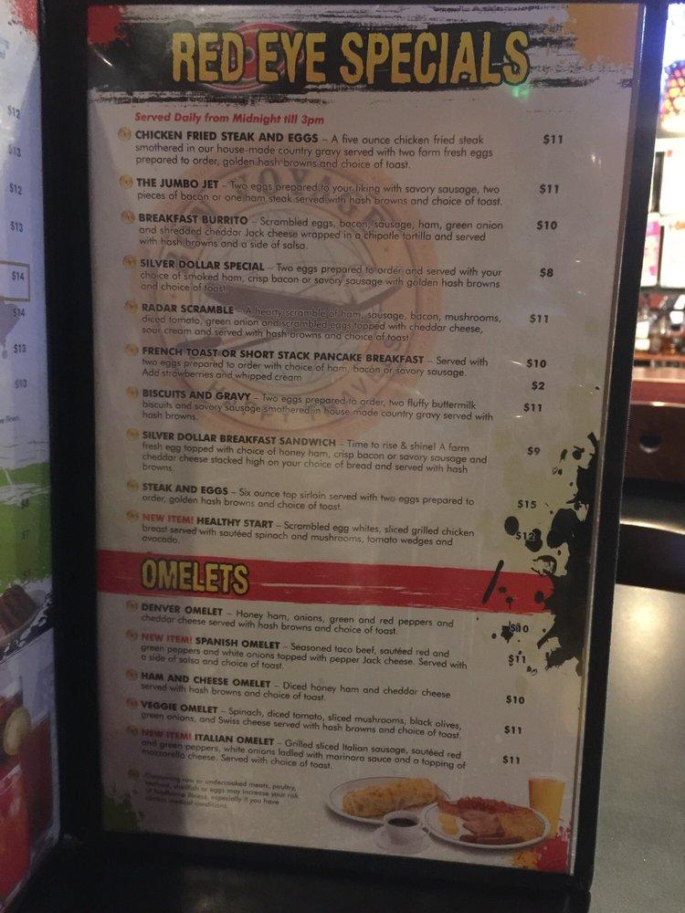 Menu at Silver Dollar Casino Seatac restaurant, SeaTac
