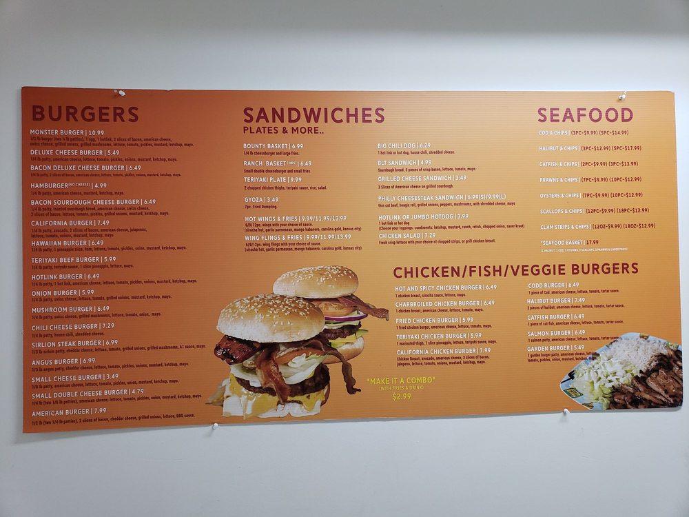 Menu at Herfy's Burgers & Shakes restaurant, Burien, 1st Ave S