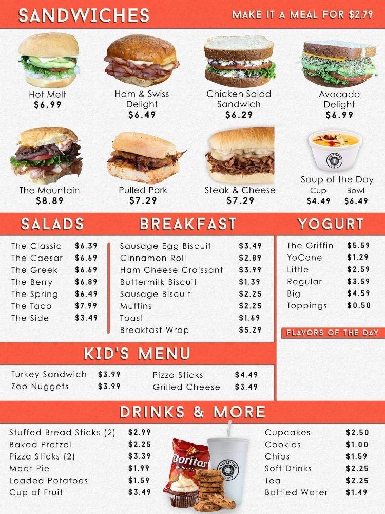 Menu at Something Tasty pub & bar, Stonewall