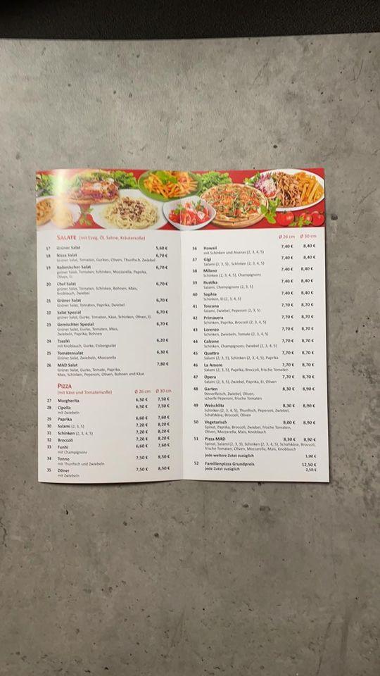 Carta del pub y bar MAD Döner, Weischlitz