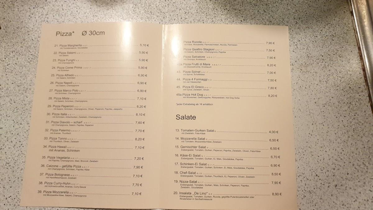 Speisekarte von Peperoni Pizzeria, Stendal