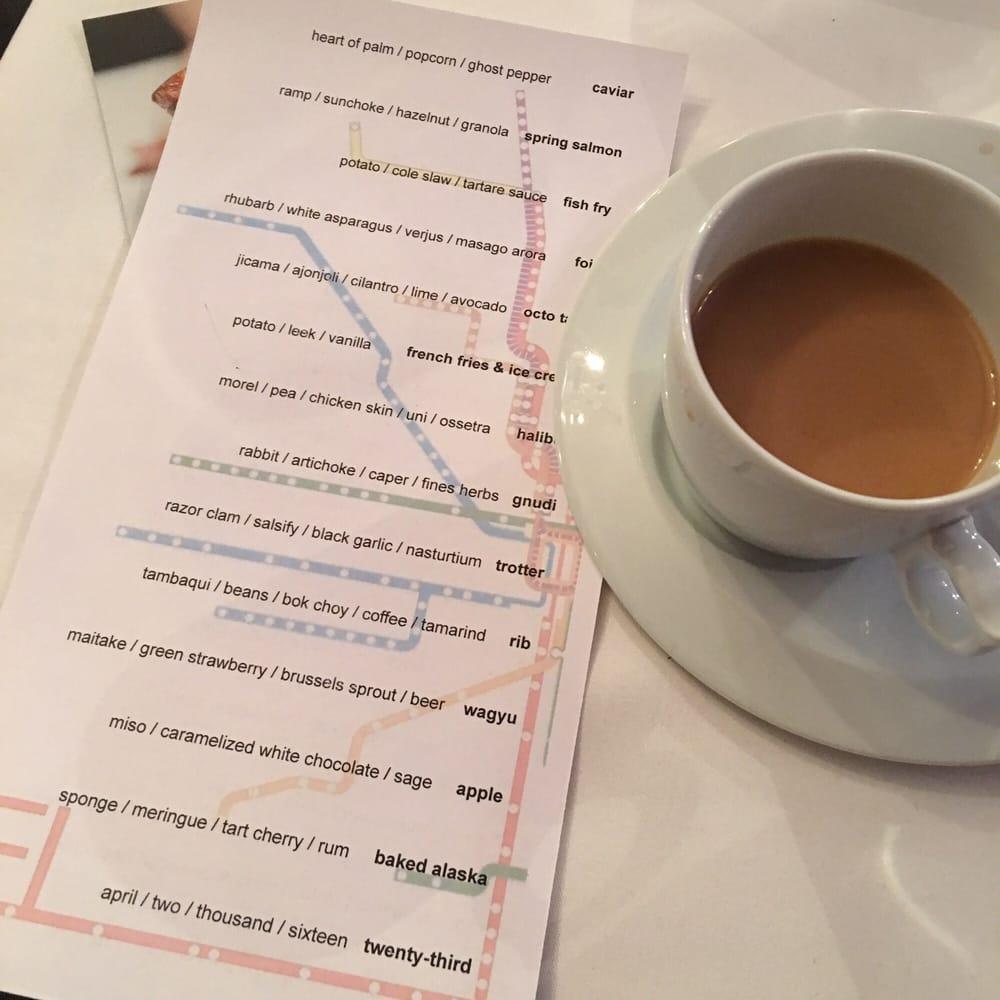 Menu at EL ideas restaurant, Chicago