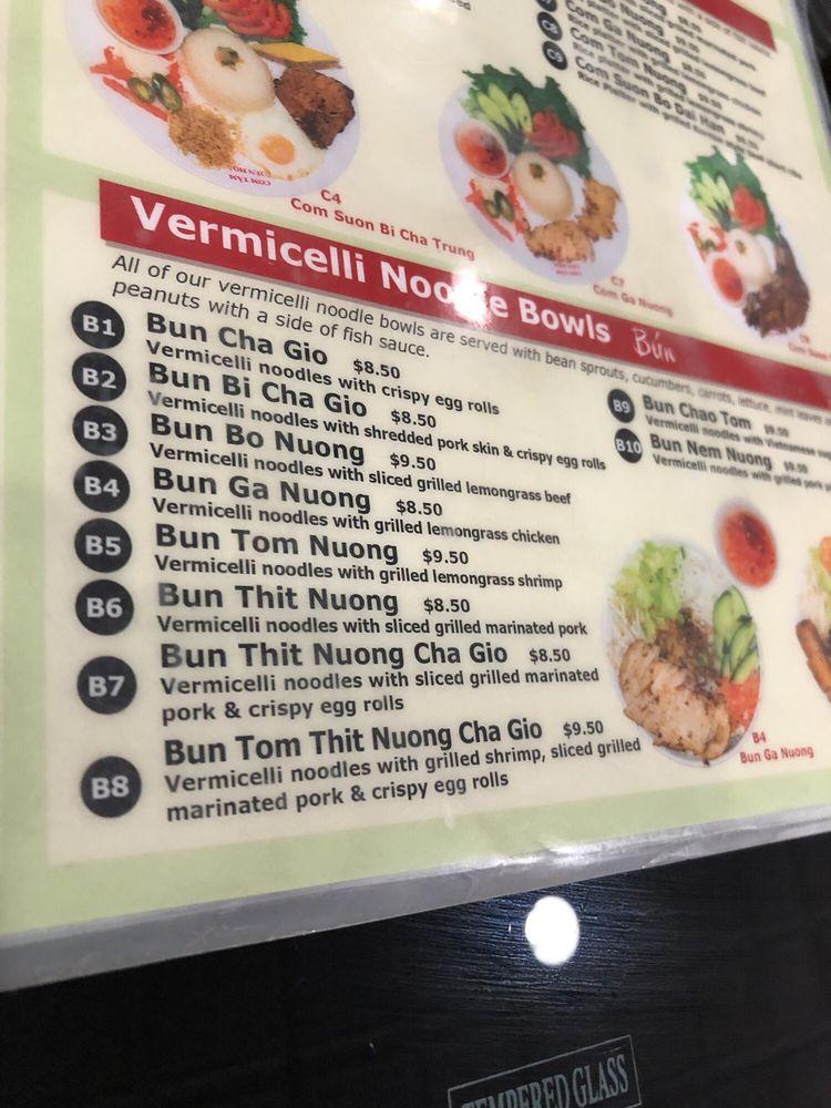 Menu at Pho Lien Hoa restaurant, Oklahoma City, 901 NW 23rd St