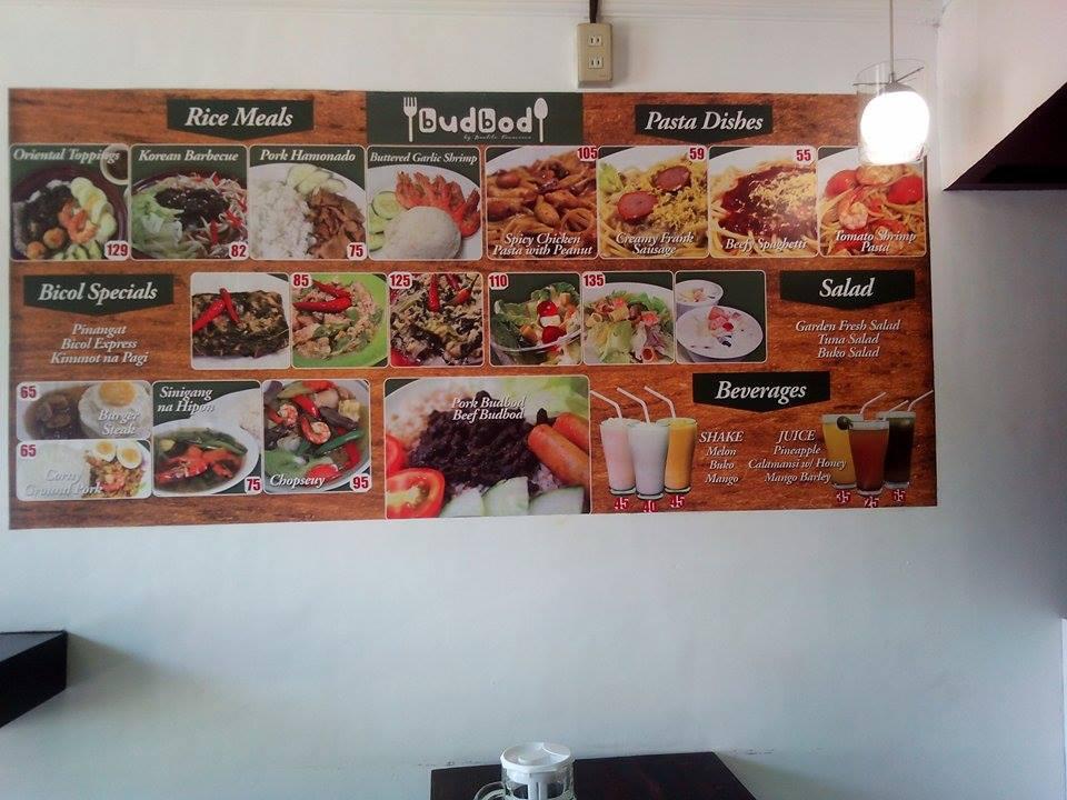 Menu at Budbod by Analita Francisco restaurant, Antipolo
