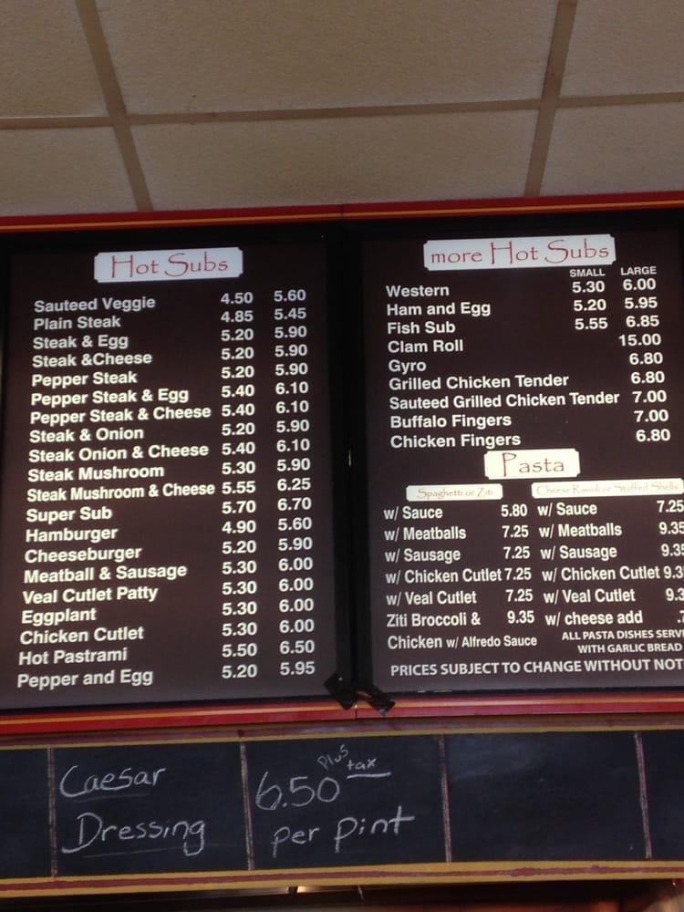 Menu at Copeland Street Sub & Pizza pizzeria, Quincy