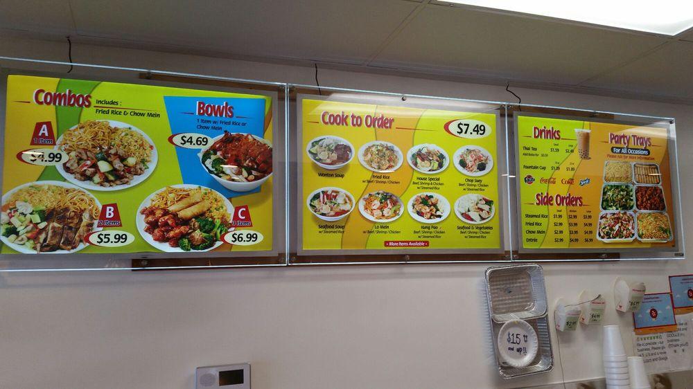 Menu at Dragon Express restaurant, Escondido