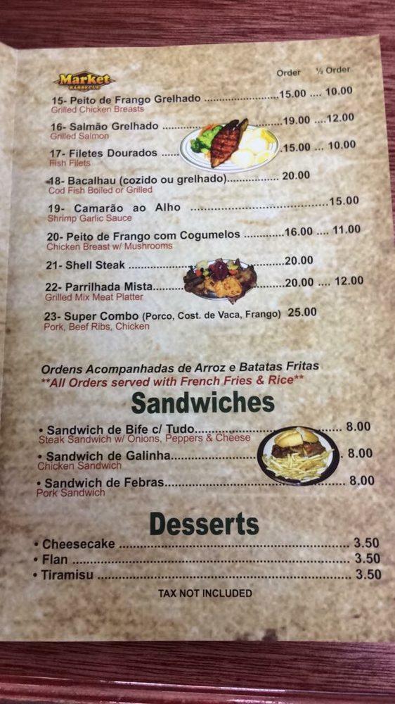 Menu at Market BBQ #2, Newark