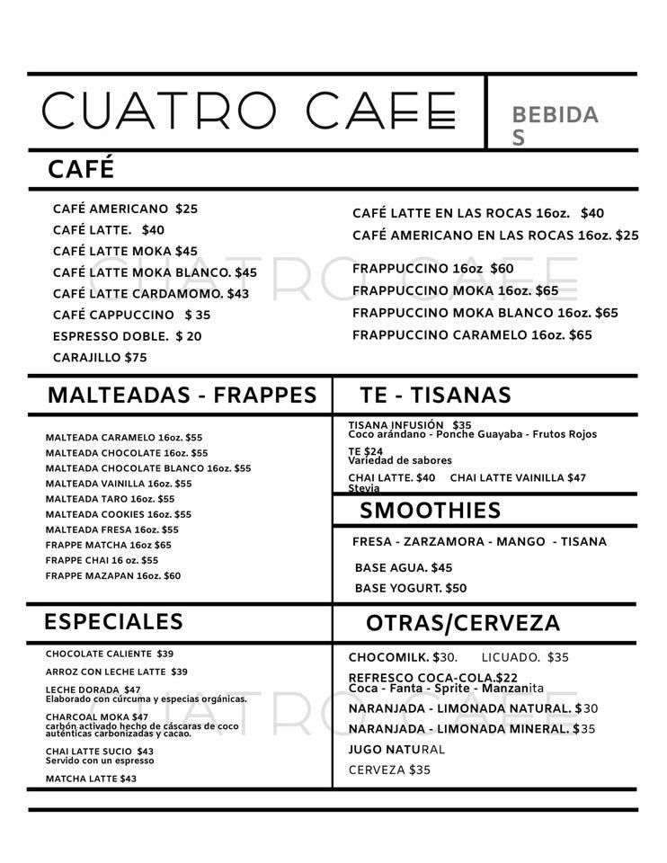 Carta de Cuatro Cafe, Tala