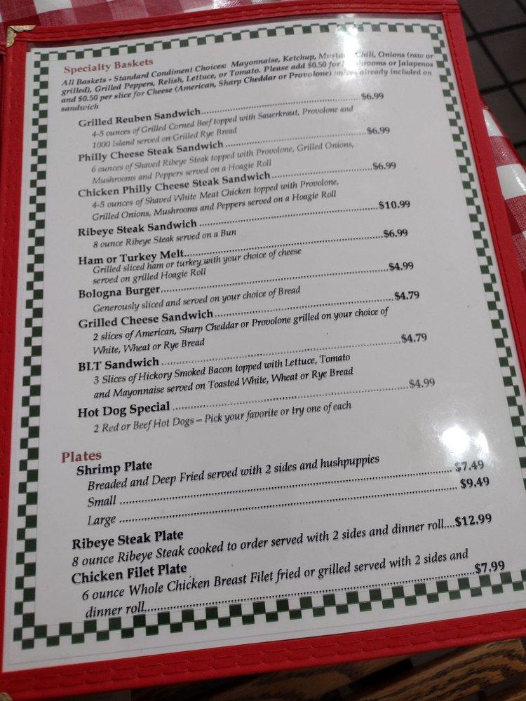 Menu at The Farmer's Kitchen restaurant, Bunn