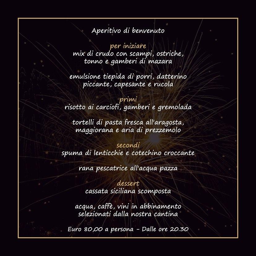 Menu da Ristorante Convivio, San Giuseppe