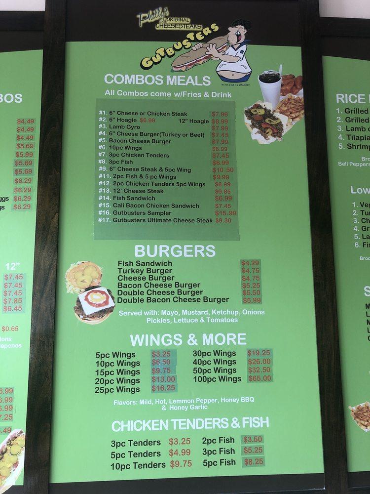 Menu at Gut Busters Cascade restaurant, Atlanta, Cascade Rd