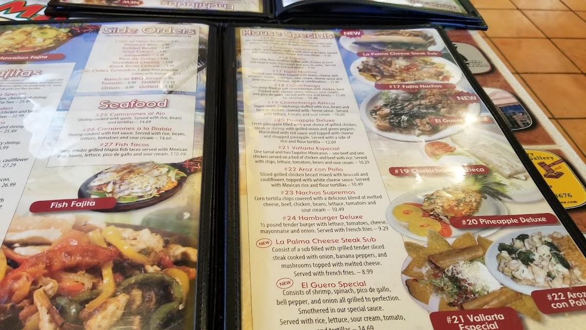 Menu at La Palma mexican Restaurant, Bellefontaine
