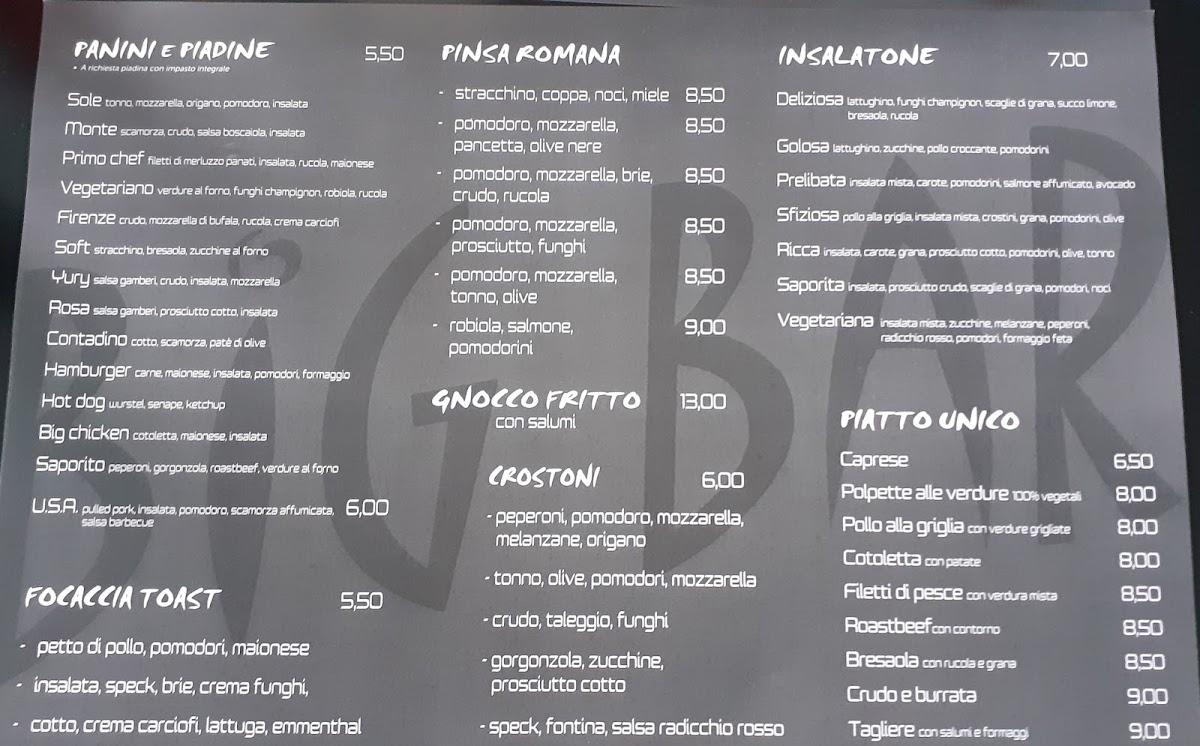 Carta de Big Bar Luana (Levata), Eremo