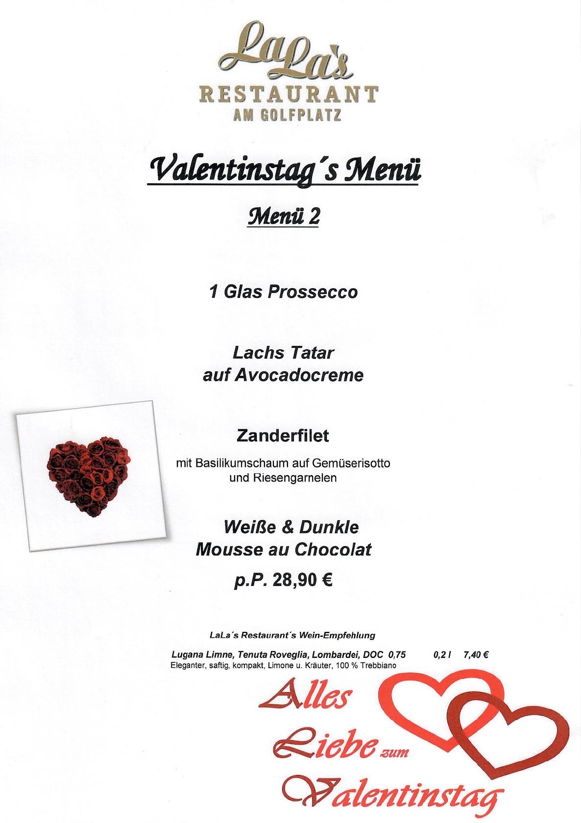 Speisekarte von LaLa's Restaurant am Golfplatz, Ravensburg