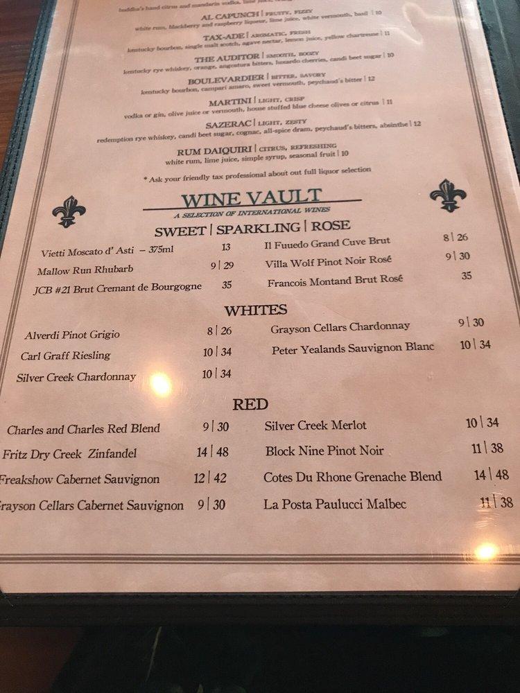 Menu at Taxman Fortville restaurant, Fortville