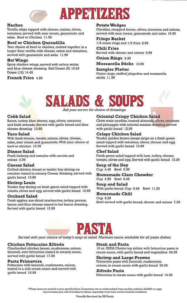 Menu at Farmers Cafe, Stanwood, 72nd Ave NW A
