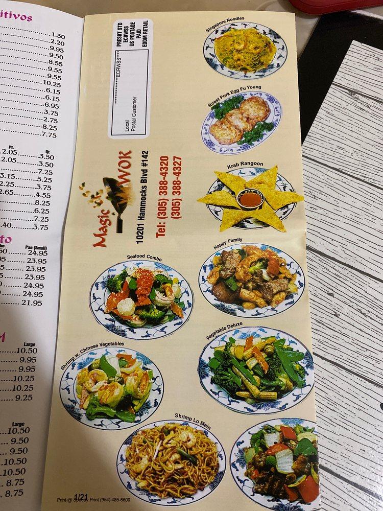 Carta del restaurante Magic Wok, The Hammocks