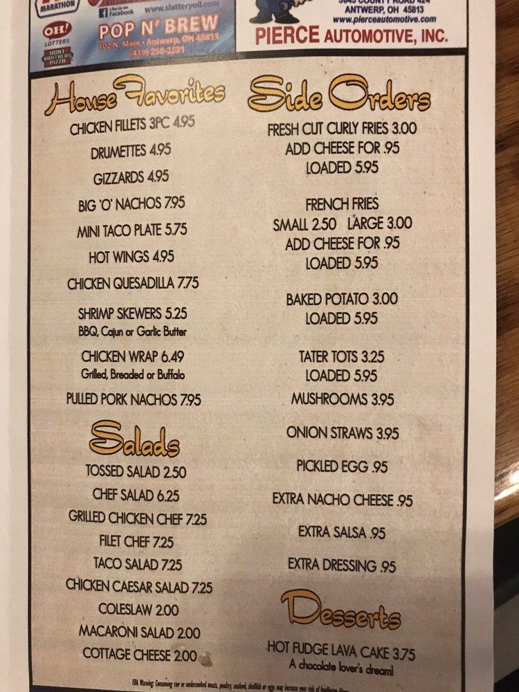 Menu at Oasis Bar & Grill, Antwerp