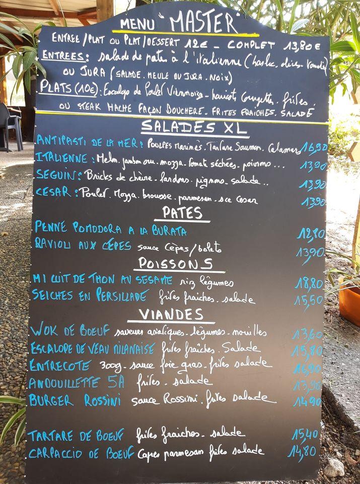 Menu at Restaurant LE MASTER CAFE, Marseille