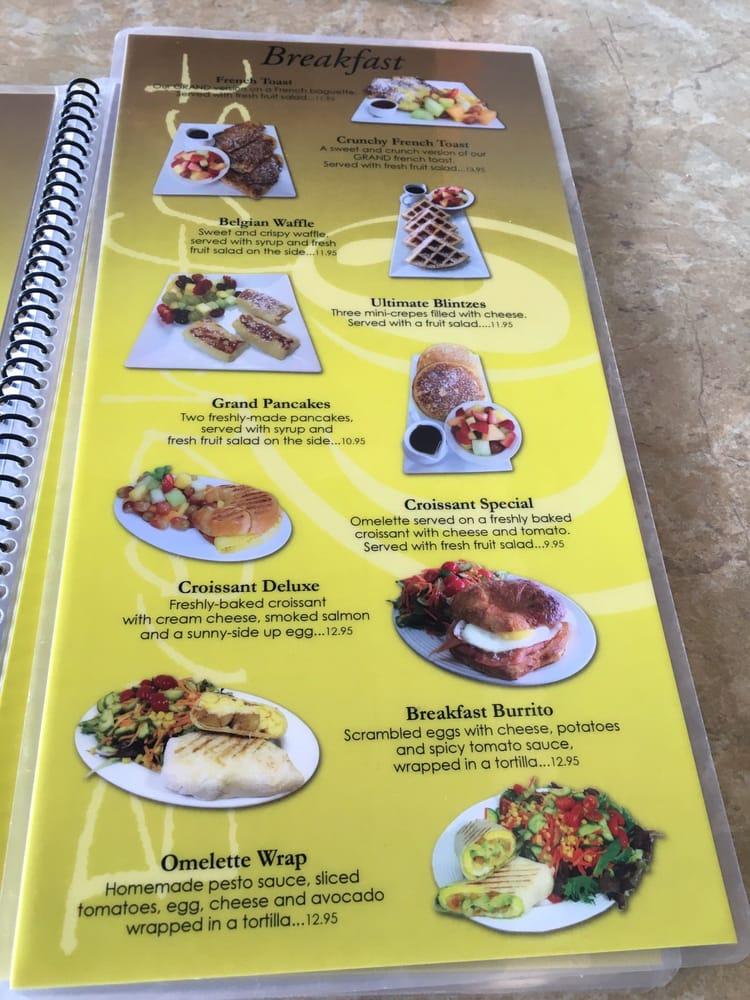 Menu at Grand Cafe Hollywood, Dania Beach, Stirling Rd