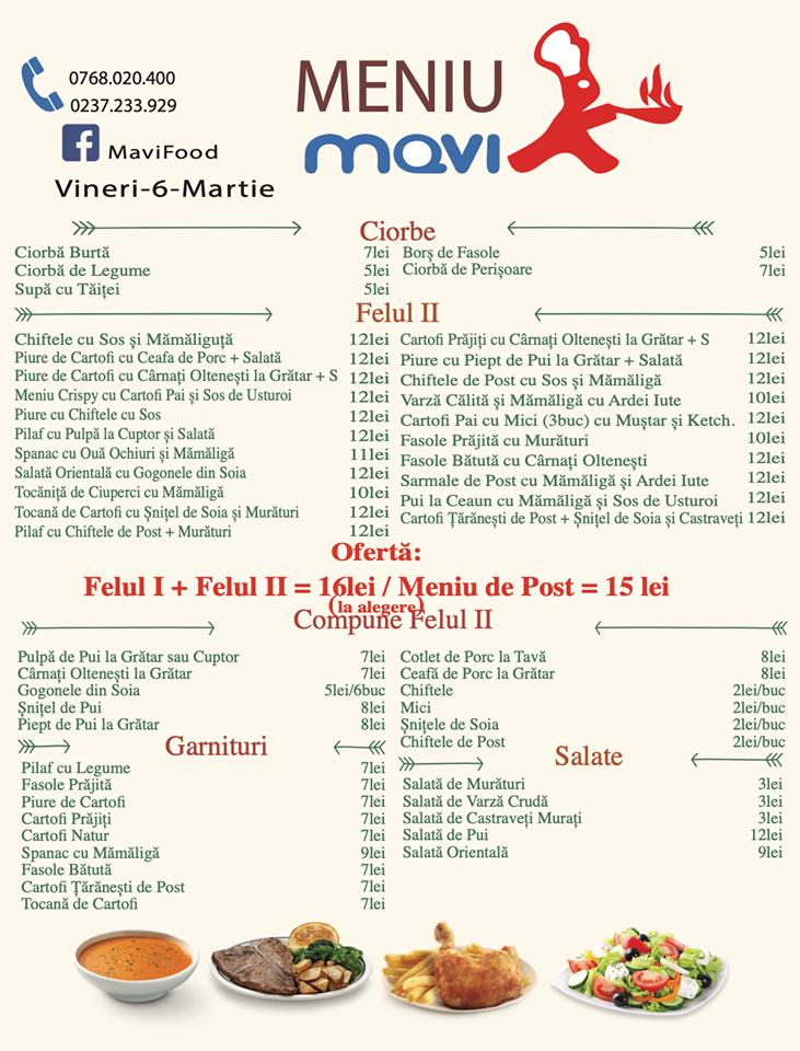 Menu at Mavi Food Focsani, Focșani