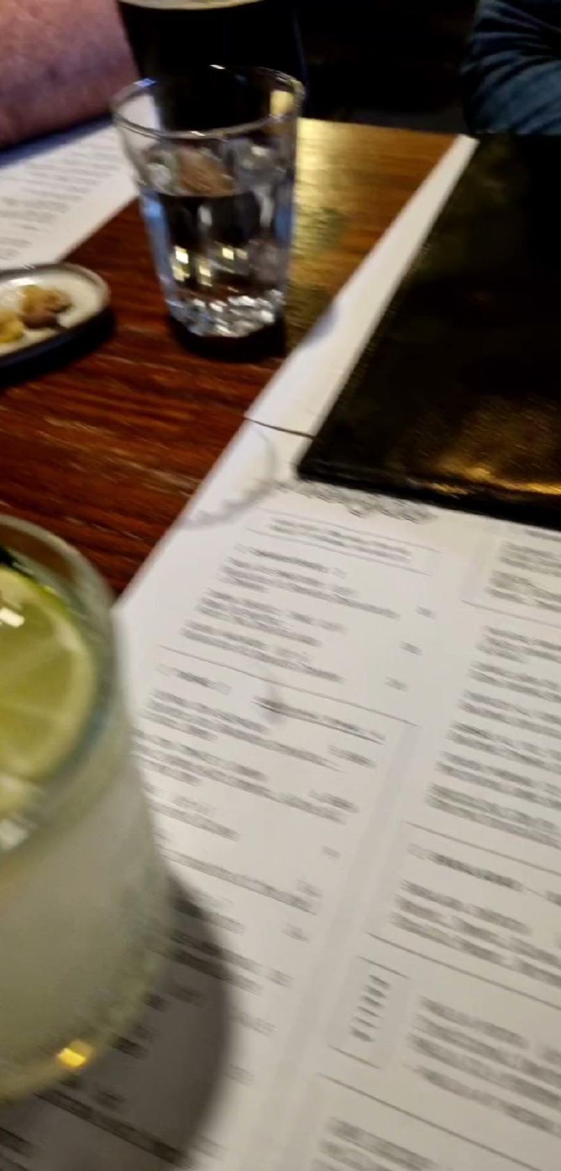 Menu at Meigas restaurant, Ballarat Central