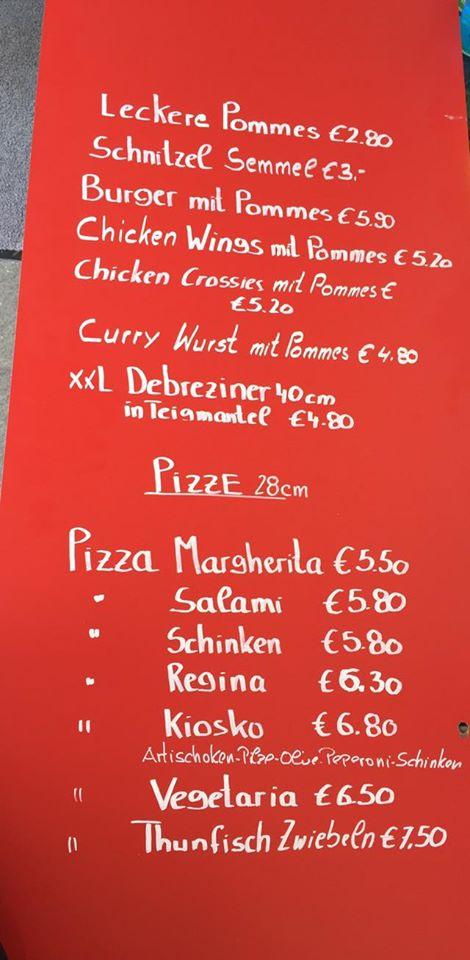 Menu at Silver Beach Pilsensee restaurant, Seefeld