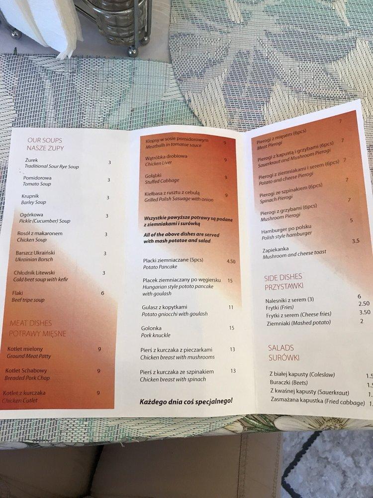 Menu at The Dinner House restaurant, Philadelphia