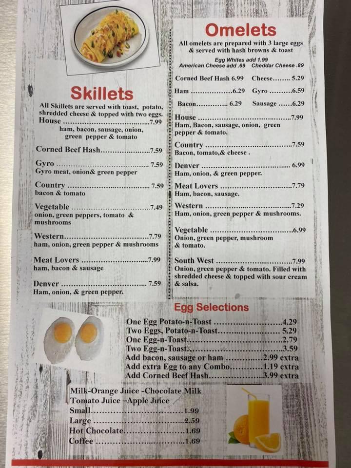 Menu at Red Apple Family Restaurant, Sullivan