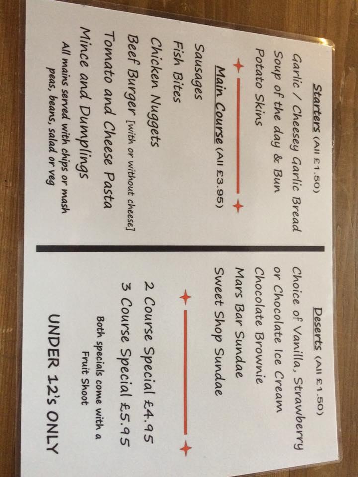 Menu at The Percy Arms Walbottle pub & bar, Newcastle upon Tyne, Queens Rd