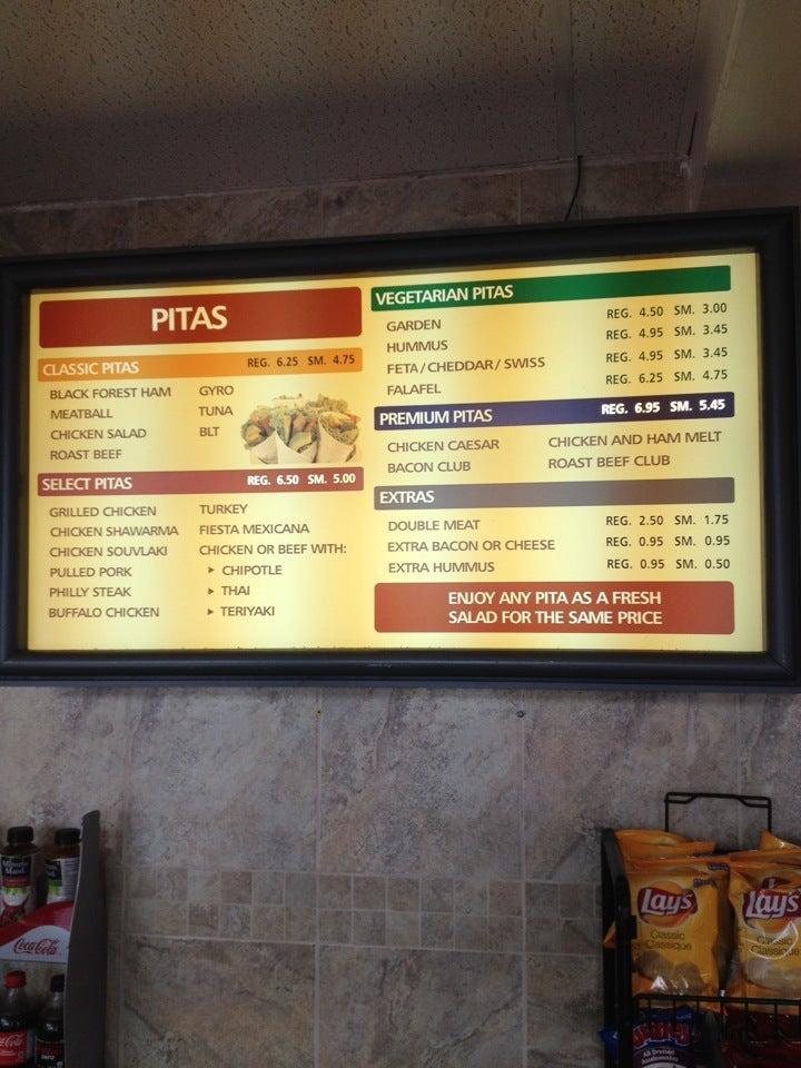 Menu at The Schnitzel Shack fast food, Port Hope