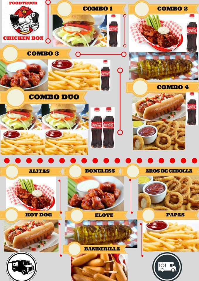 Menu at Chicken Box FoodTruck restaurant, Saltillo