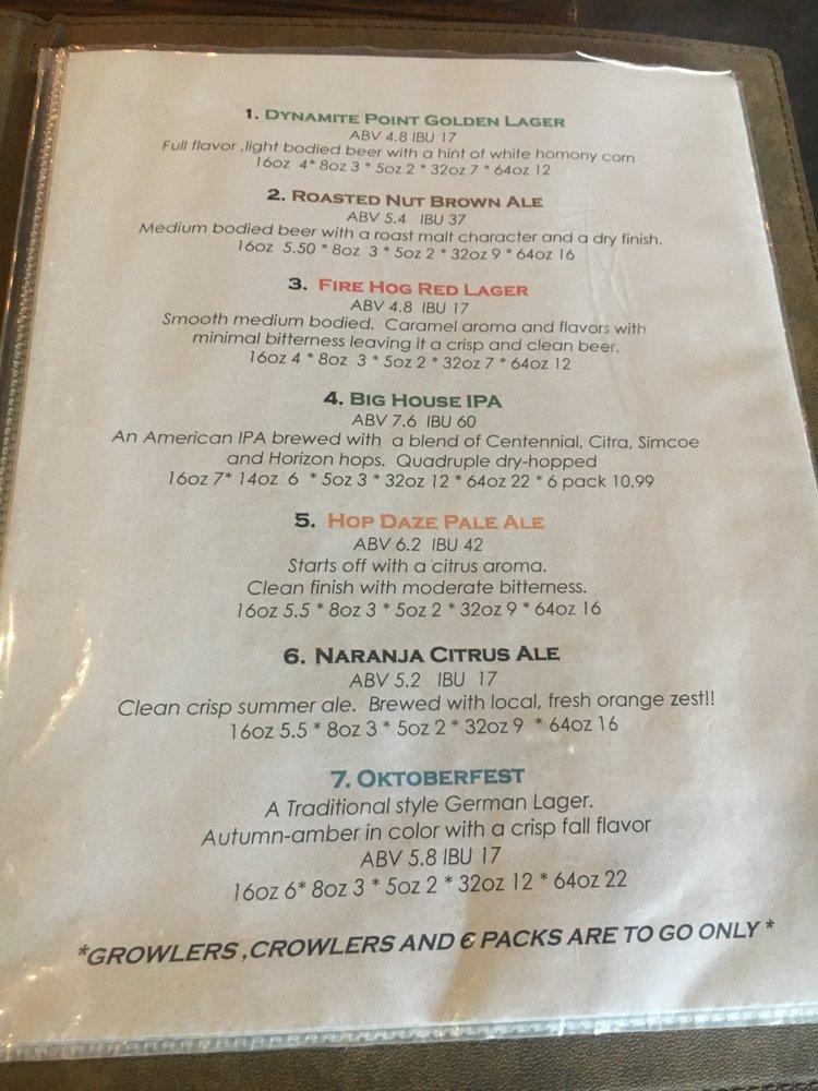 Menu at Hop Life Brewing restaurant, Port St. Lucie
