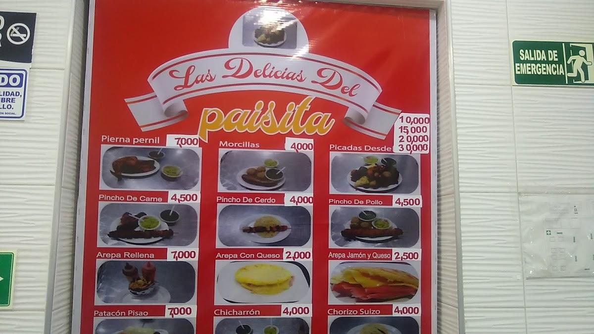 Menu at LAS DELICIAS DEL PAISA ROTONDA restaurant, Bogotá
