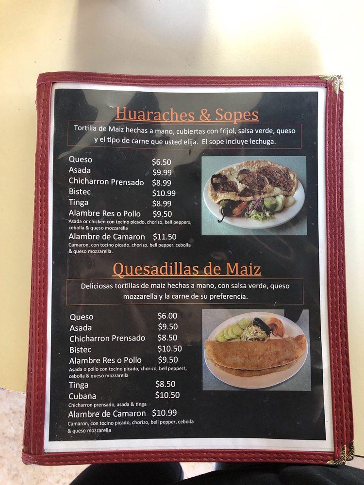 Menu at Tortas El Tri restaurant, Phoenix, N 75th Ave Ste 6