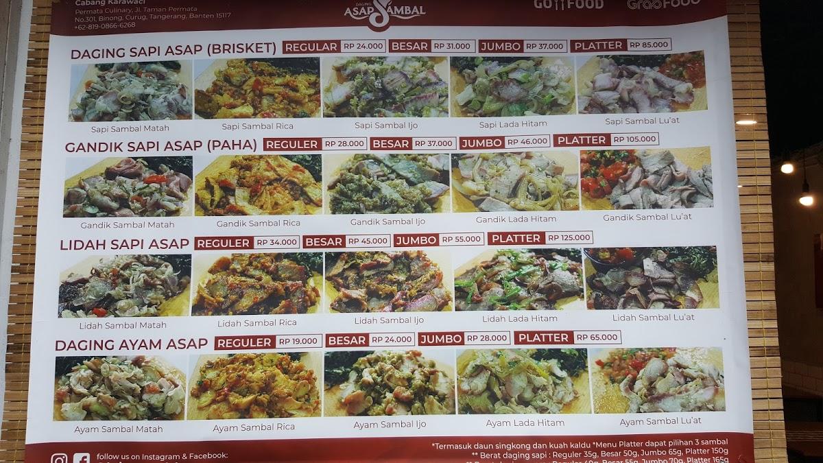 Menu at Permata Culinary cafe, Tangerang