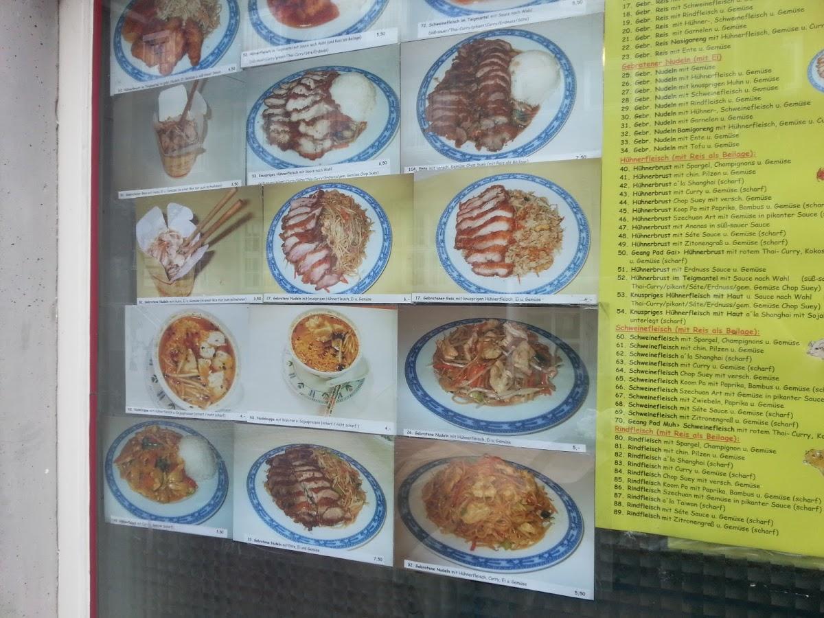 Menu at Asia Snack restaurant, Lingen