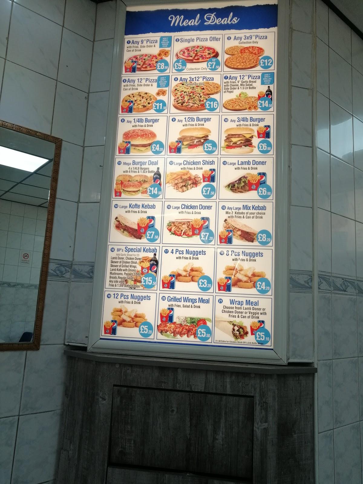 Menu at Blue Point Leicester pizzeria, Leicester