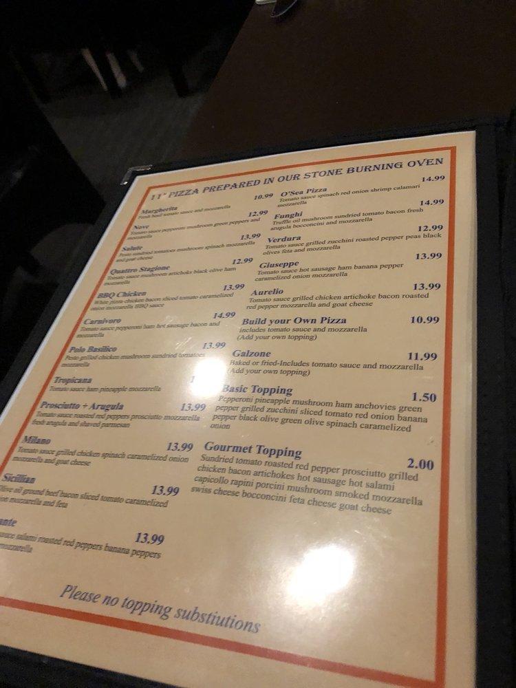 Menu at Il Fresco Restaurant, Toronto, Kingston Rd