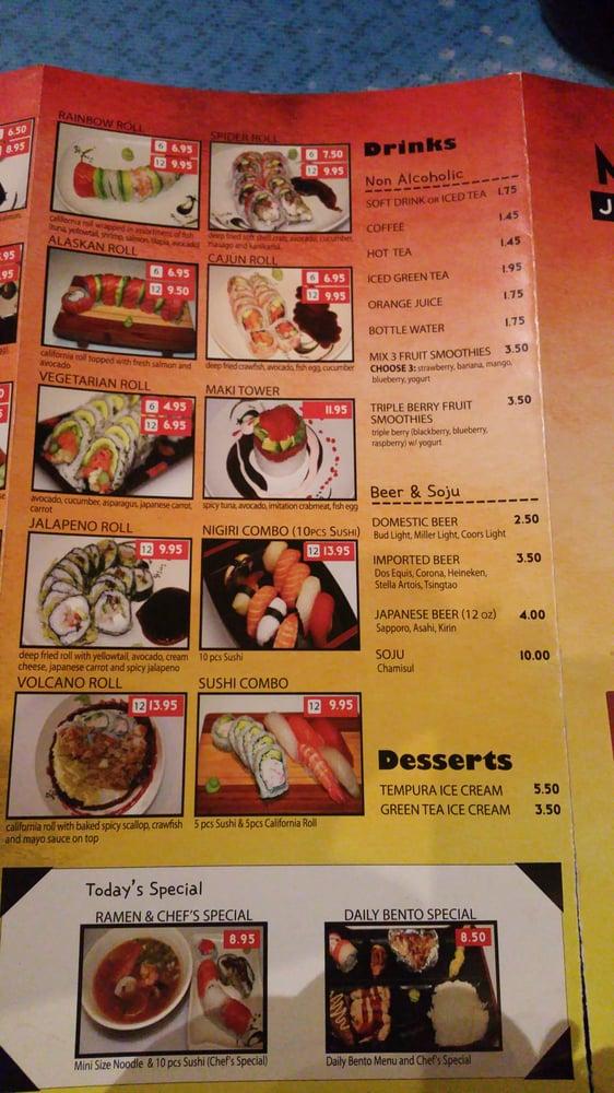 Menu at Maki Boy Las Colinas restaurant, Irving, N Belt Line Rd Ste 110
